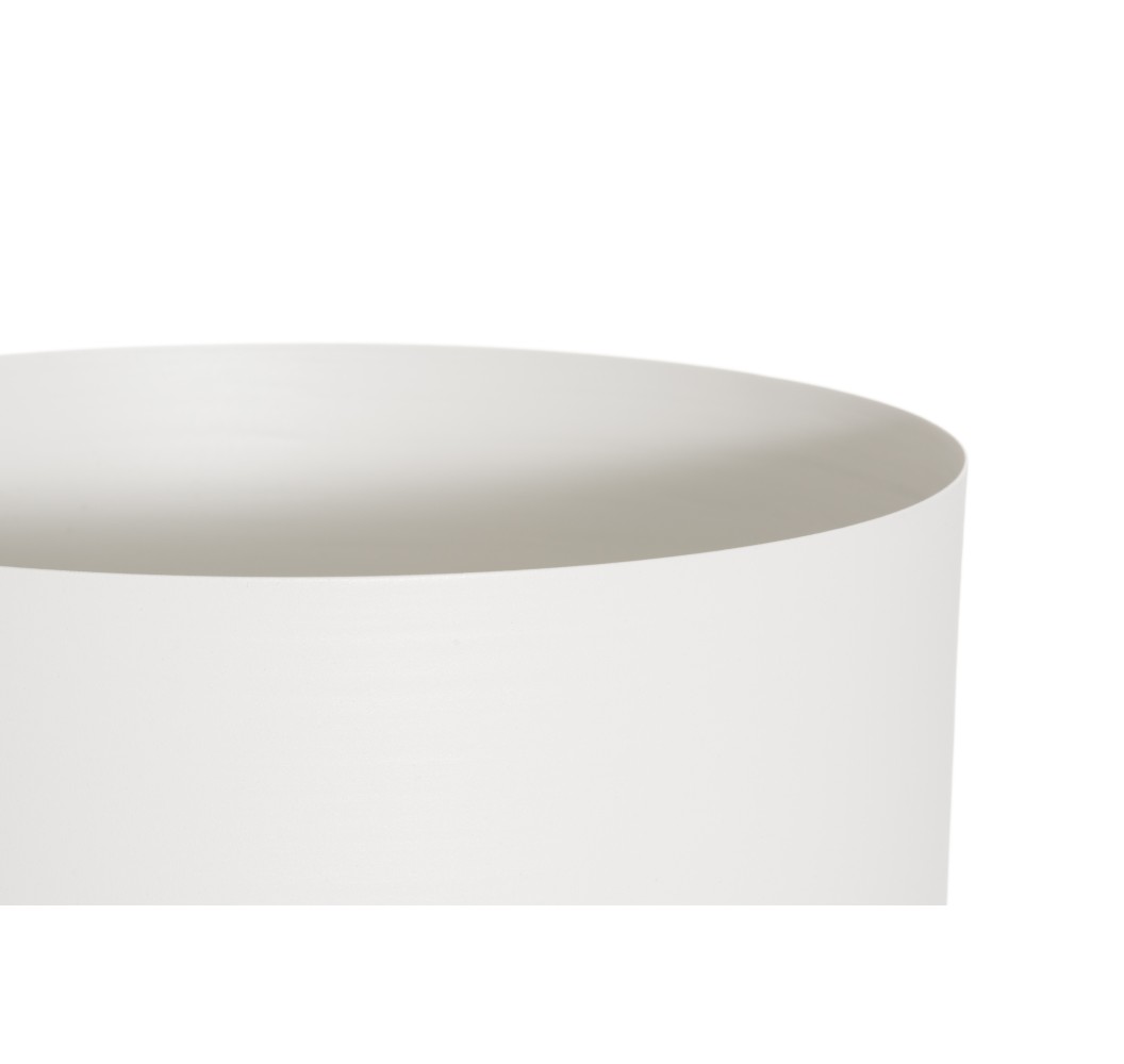 Lillepostament metallist One valge 48cm