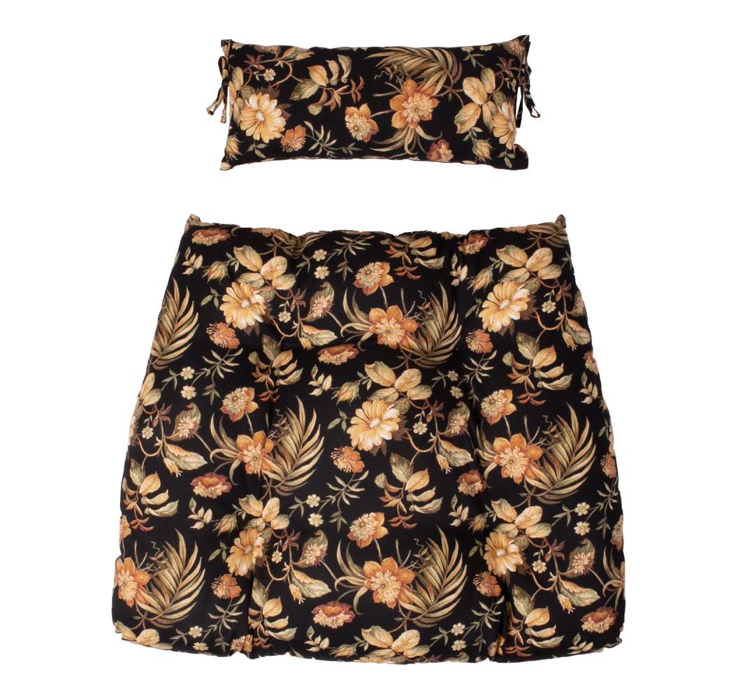 Ripptooli padi COCO must 95/65x75cm, 55x24cm, polüester