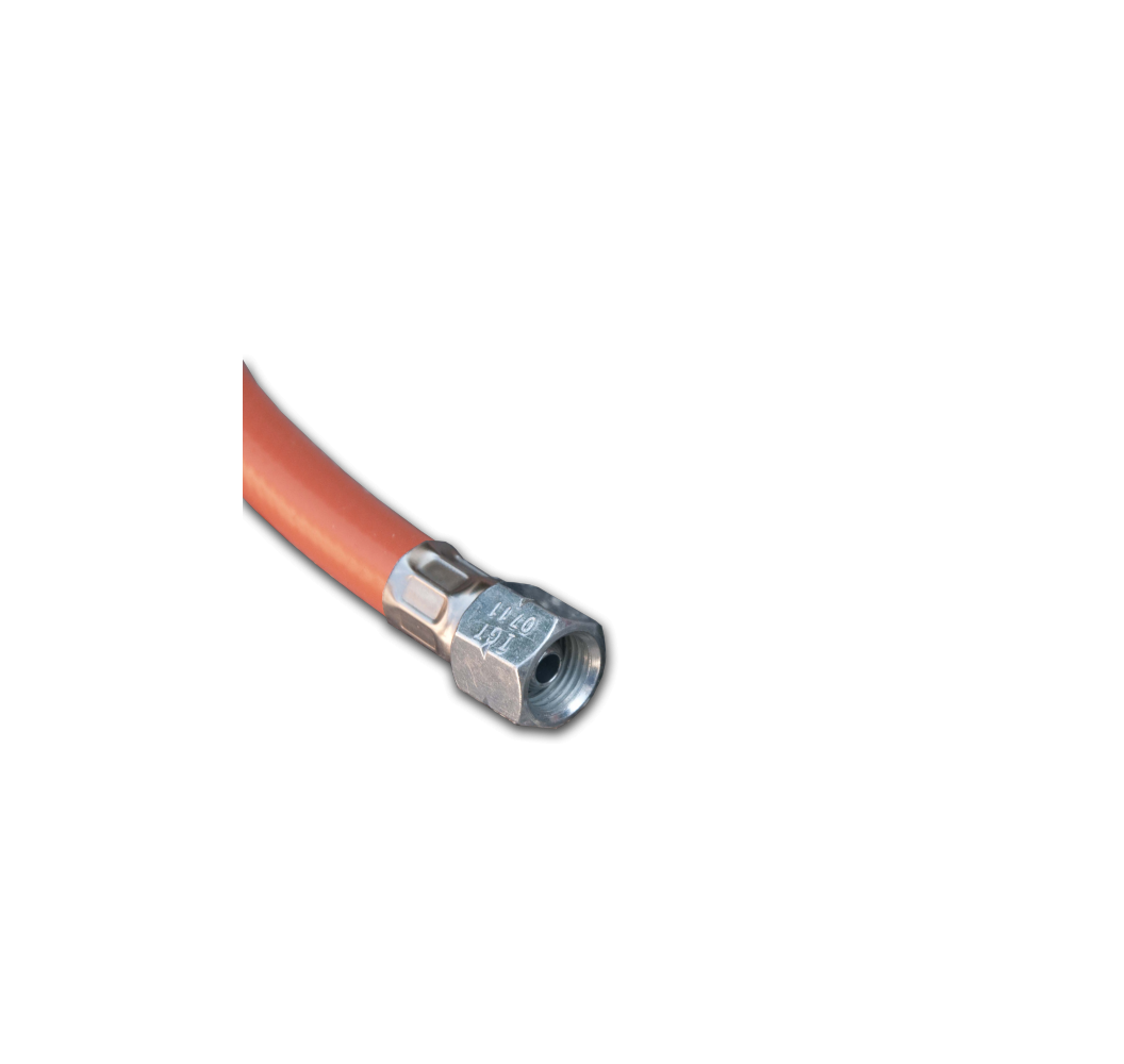 Propane-butane gas hose with fittings 2x1/4" female, 80cm